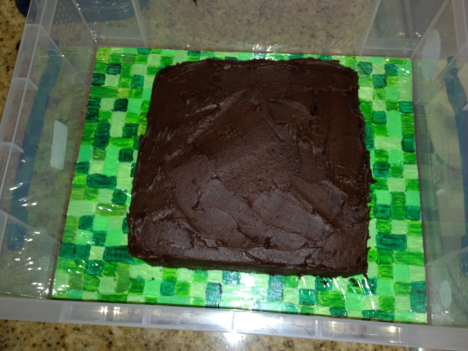The Domino Effect: Minecraft cake!